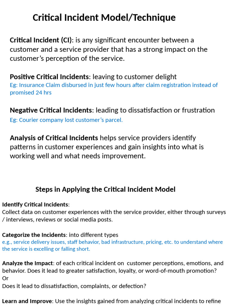 Critical Incident Method Technique | PDF