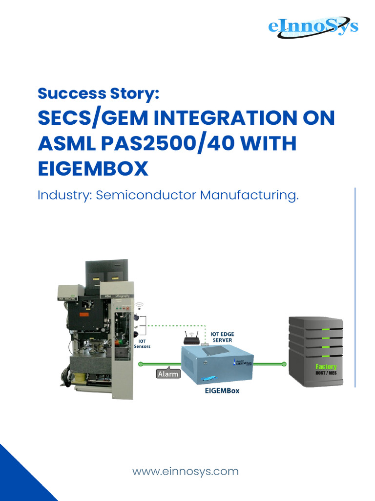 SECSGEM Integration On ASML PAS250040 Wafer Stepper Overlay Using ...