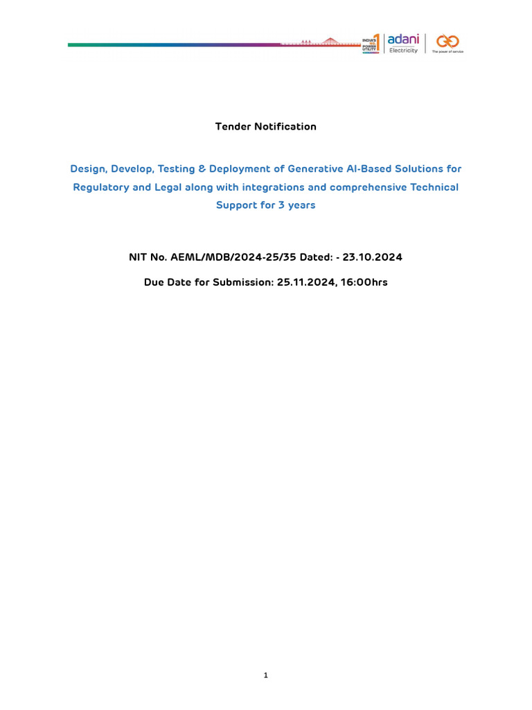 NIT Documents - RFP - v3 - 20241023115940 | PDF | Artificial Intelligence | Intelligence (AI ...