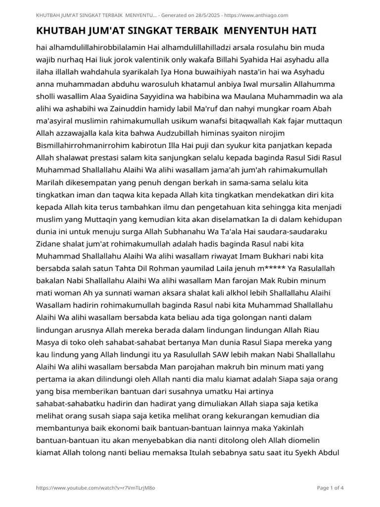 KHUTBAH_JUM_AT_SINGKAT_TERBAIK-28-05-2025 | PDF