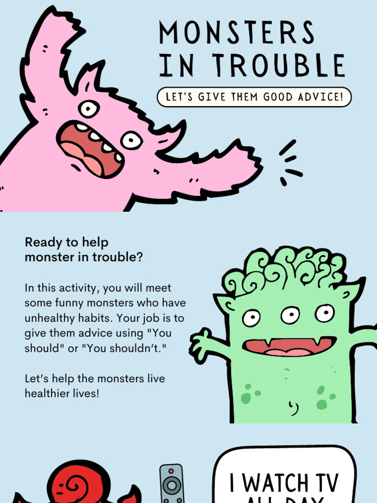 Monsters in Trouble KIDS | PDF