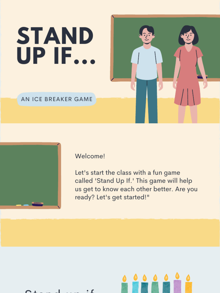 Ice Breaker: Stand Up If Game | PDF