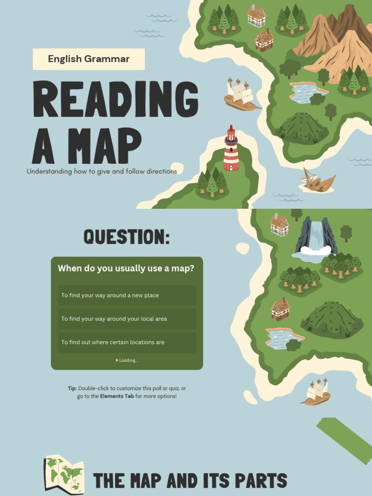 Reading A Map Understanding and Following Directions | PDF | Longitude ...