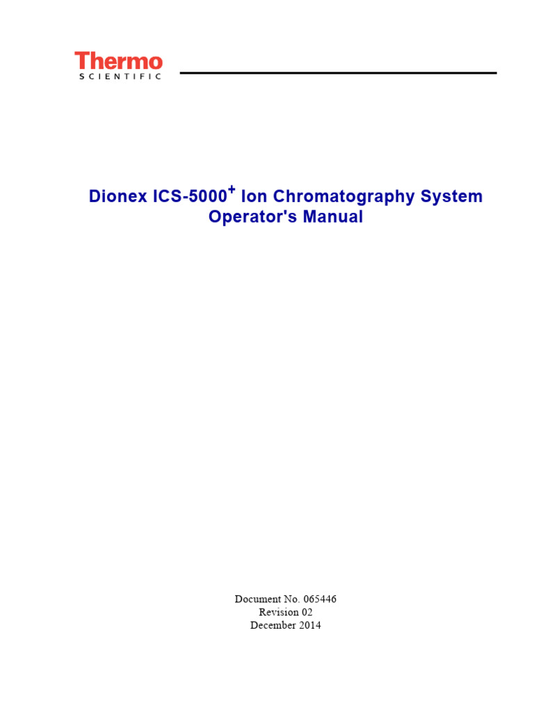 dionex 5000 | PDF | High Performance Liquid Chromatography | Chemistry