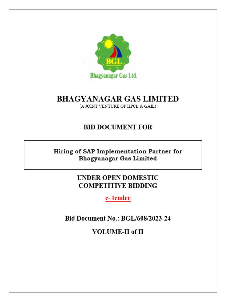 608-Vol-2 - Scope of Work - Tender | PDF | Invoice | Receipt