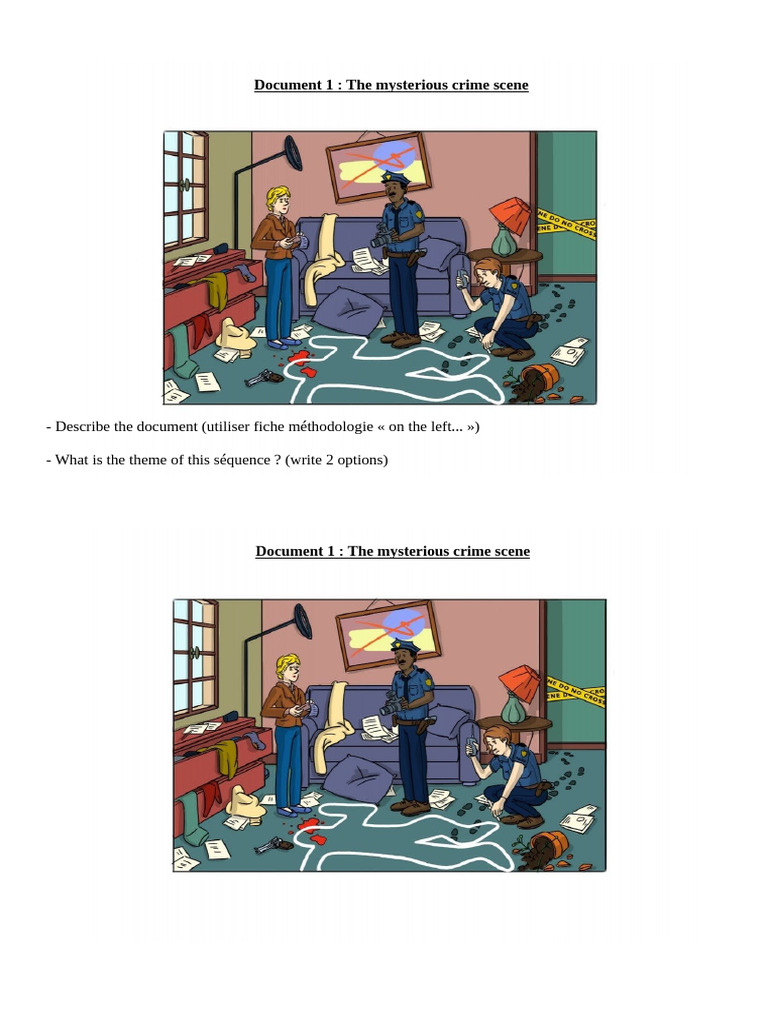 Document 1 The Mysterious Crime Scene | PDF
