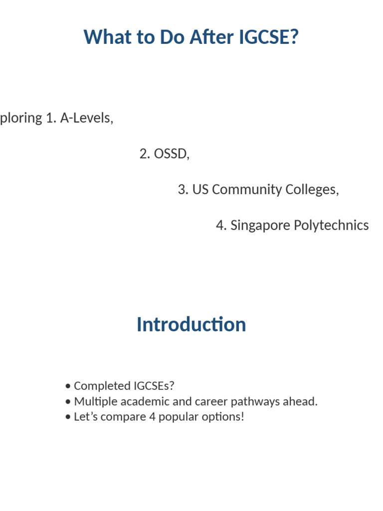 What To Do After IGCSE Kayden | PDF