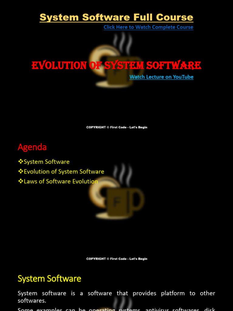 Lec-1.2 Evolution of System Software | PDF | Operating System | Software