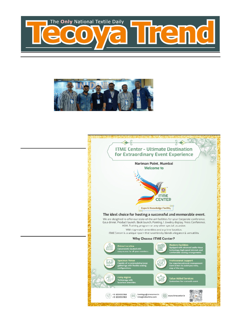 Tecoya Trend 19 May 2025 | PDF | Textiles | Yarn