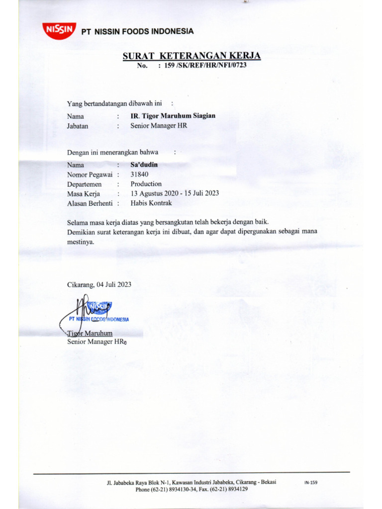 Paklaring Dudin | PDF