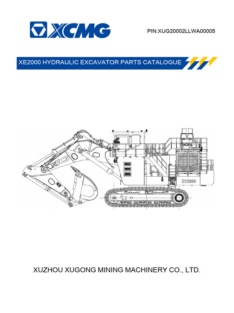 XE2000 Part Book 反铲零件图册00005-En | PDF | Pipe (Fluid Conveyance) | Pump