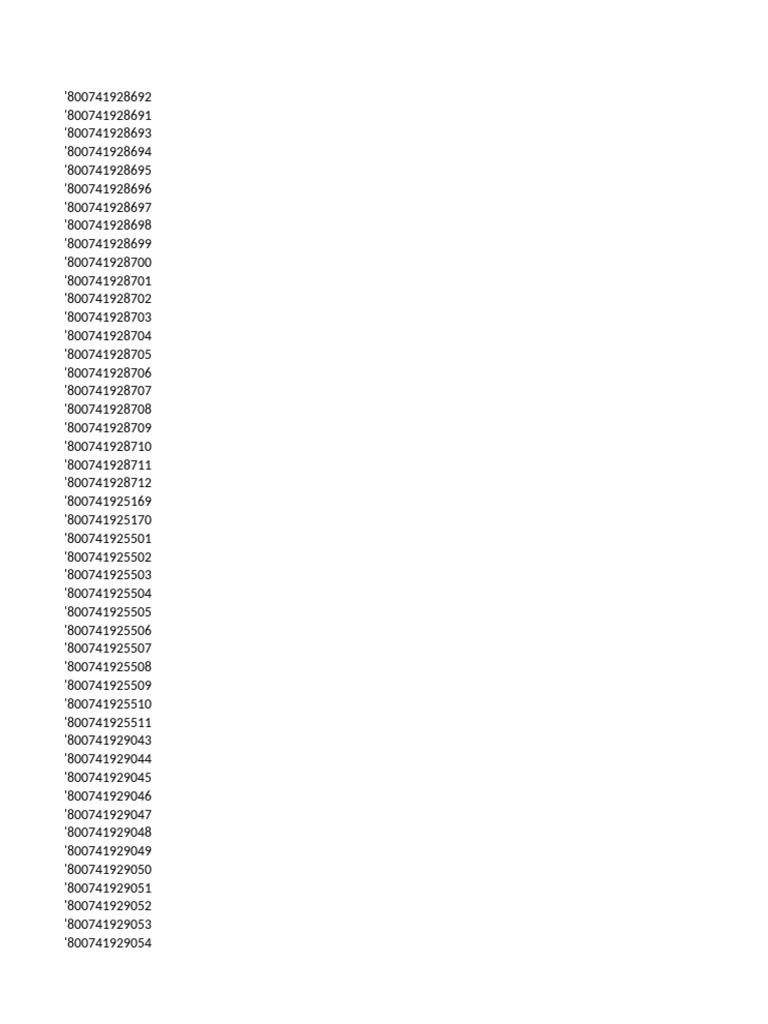 List of Product Codes and IDs | PDF