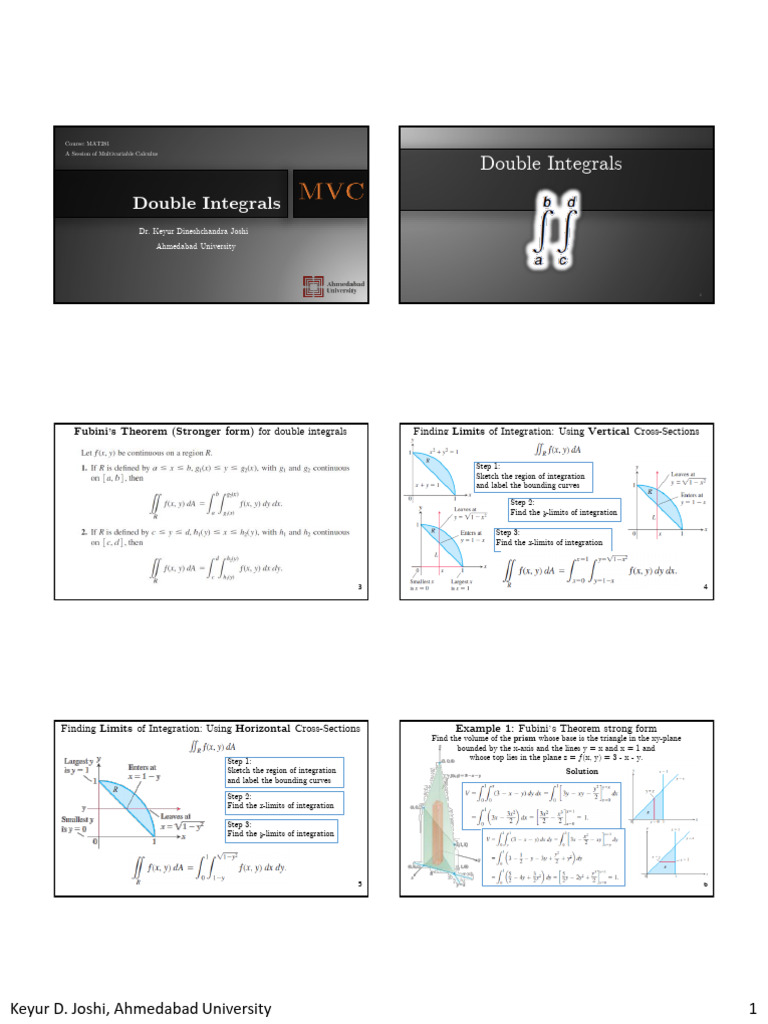 Double Integrals and Fubini’s Theorem | PDF | Integral | Area