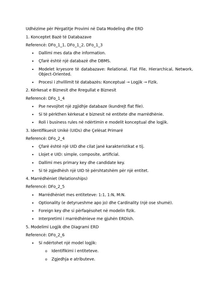 Udhëzime Për Përgatitje Provimi | PDF