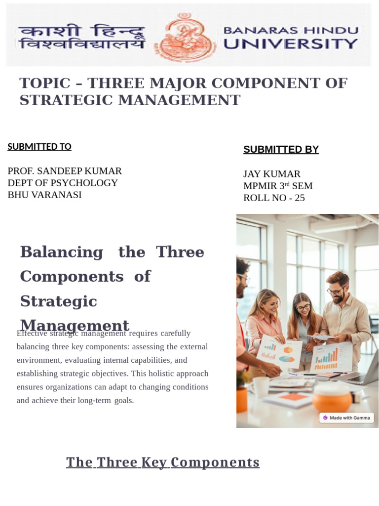 Jay kumarBalancing-the-Three-Components-of-Strategic-Management | PDF | Strategic Management ...