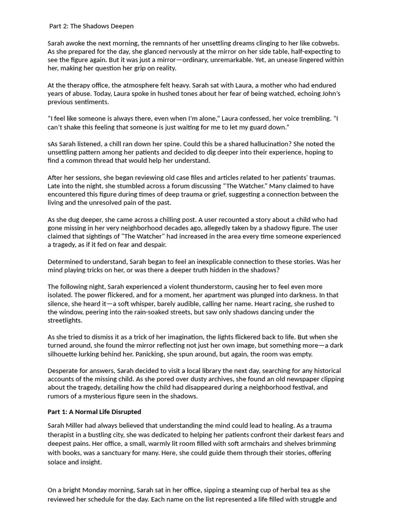 Part 1 | PDF | Psychological Trauma | Shadow