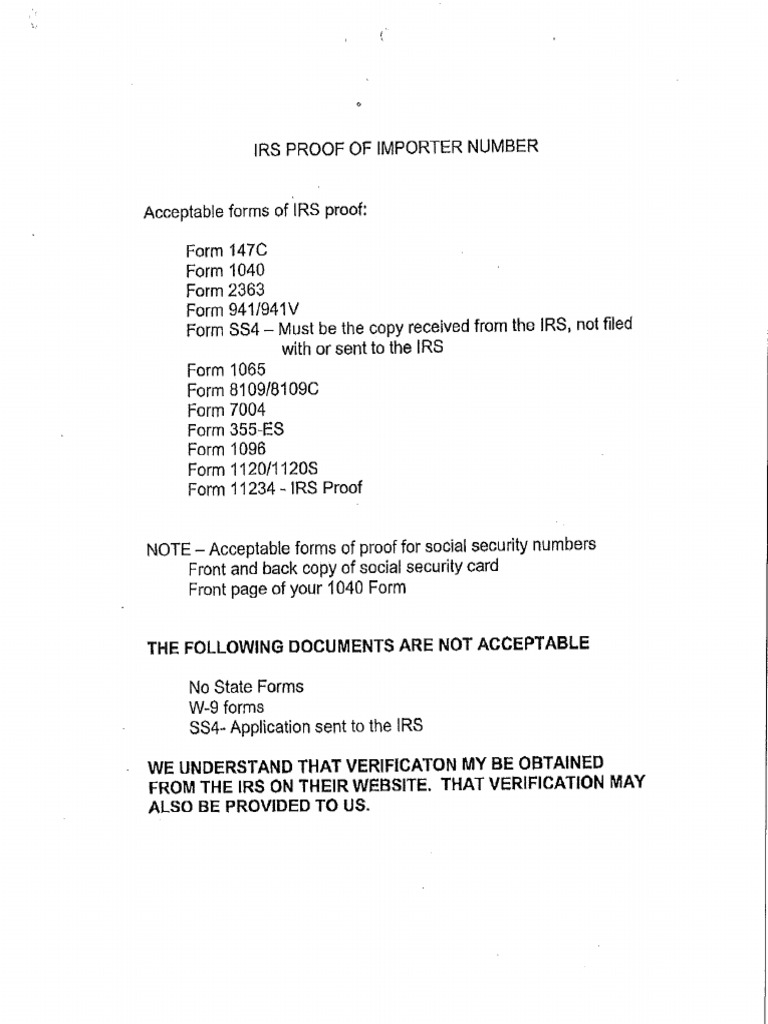 IRS Proof Lis1 | PDF