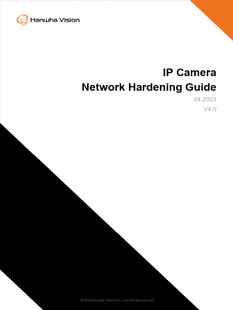 IPCameraNetwork Hardening Guide en 20230418 | PDF | Transport Layer Security | Ip Address