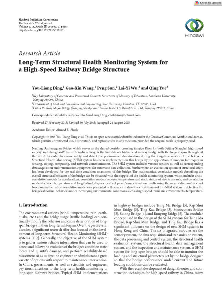 The Scientific World Journal - 2015 - Ding - Long Term Structural ...