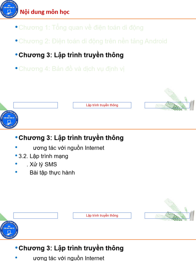 DTDD - C3 - Lap Trinh Truyen Thong | PDF