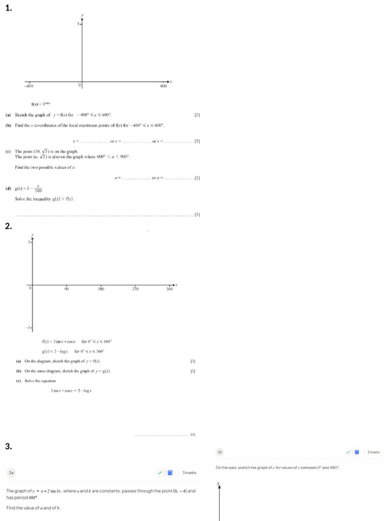 Trignometry QUES | PDF