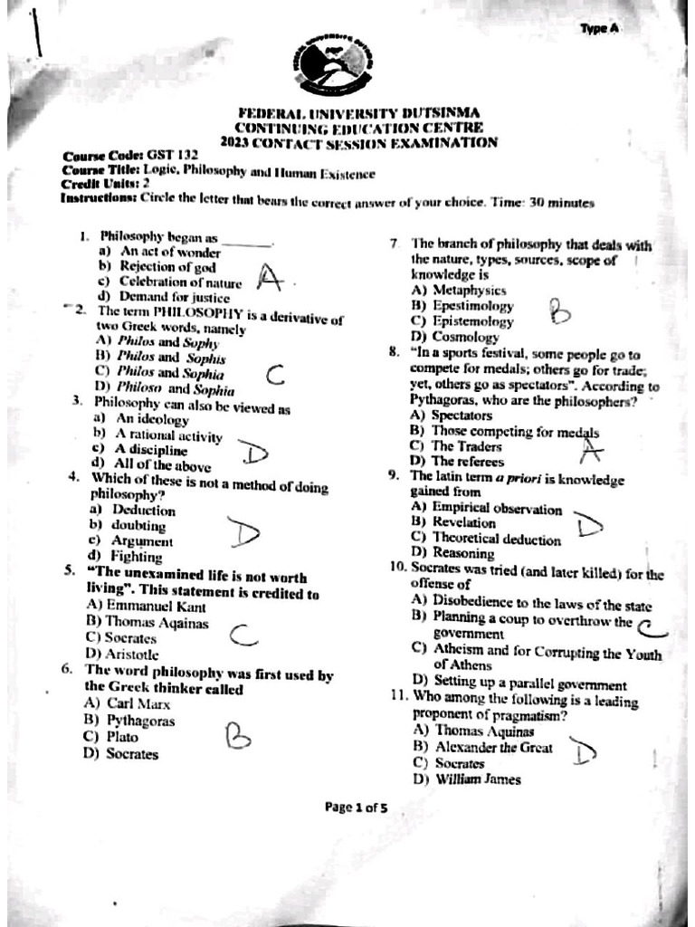GST 132 Past Question | PDF