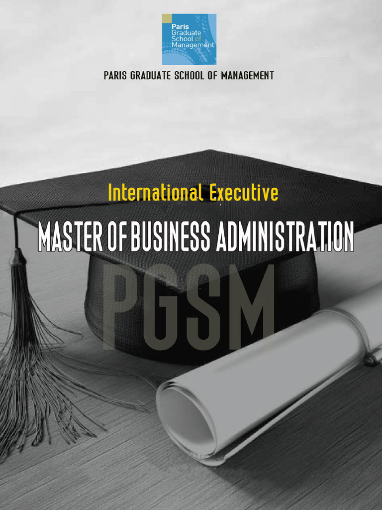 EMBA PGSM - Booklet 2020 | PDF