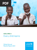 UNICEF Annual Report 2021 Insights | PDF | Wash | Poverty