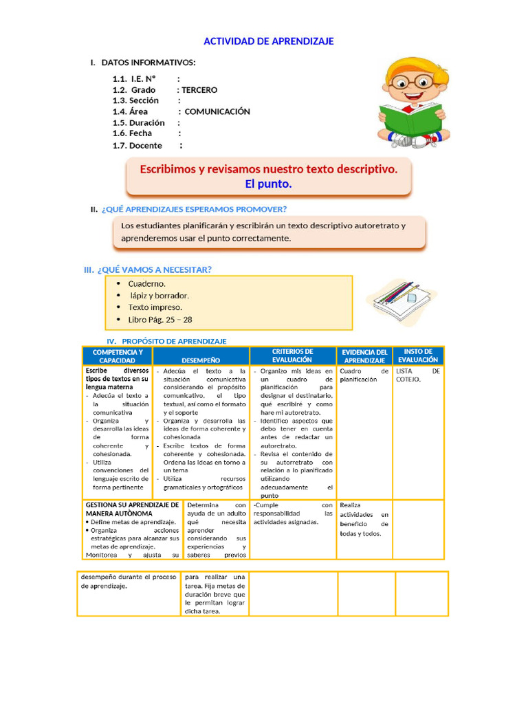 Sesion Revisamos y Compartimos Los Mensajes. | PDF