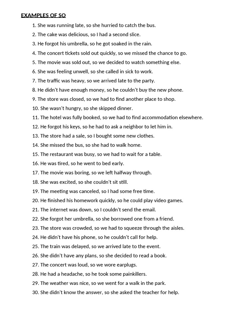 Examples of So | PDF