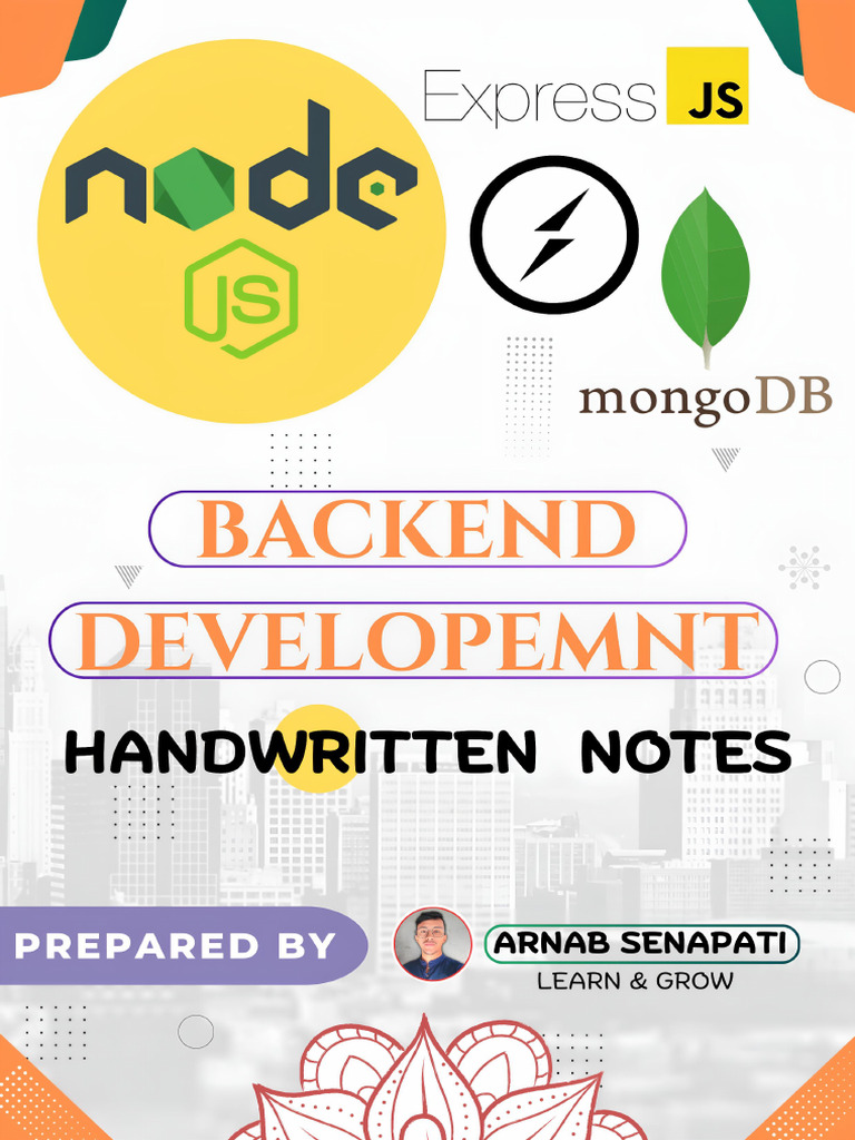 Backend Development Journey Handwriting Notes | PDF