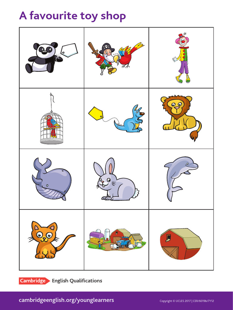 CER 6019b 7Y09 Young Learners Flash Cards Movers AB Web-1-39-4 | PDF
