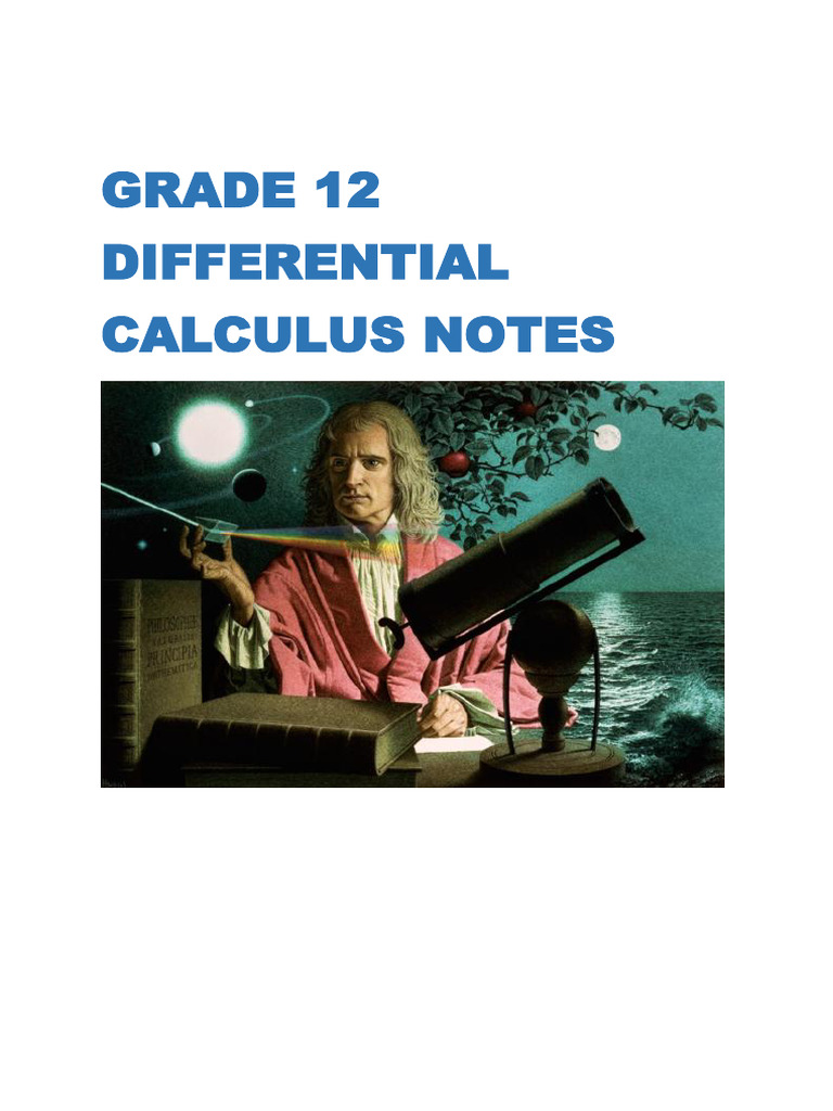 Grade 12 Differential Calculus Notes | PDF