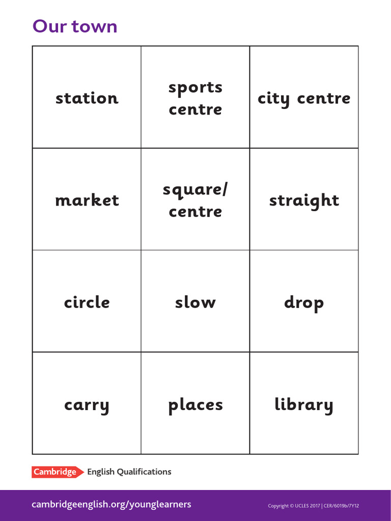 CER 6019b 7Y09 Young Learners Flash Cards Movers AB Web-1!39!30 | PDF