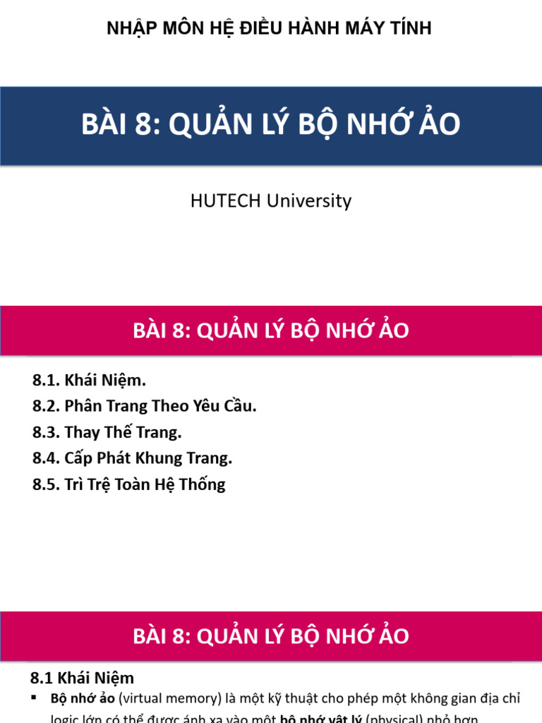 Lecture8 HDH BoNhoAo | PDF