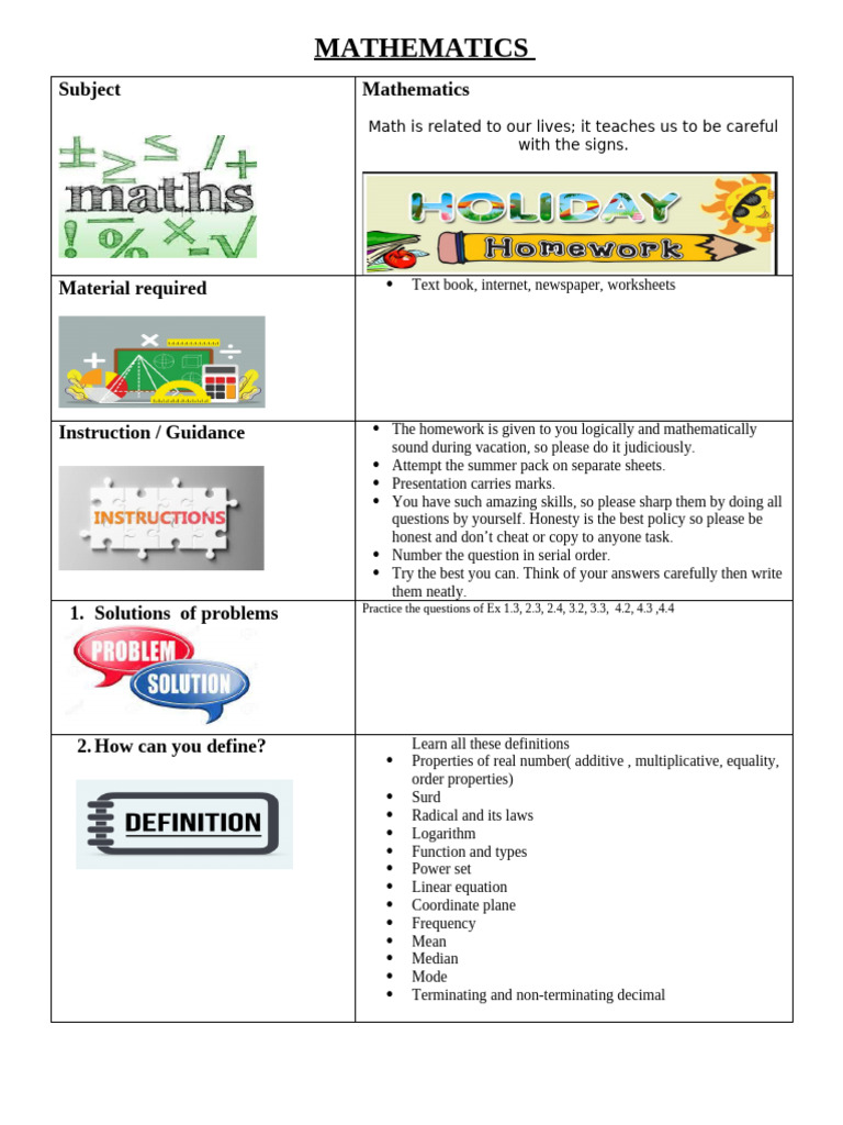 SVT 2025 Mathematics Class 9th | PDF