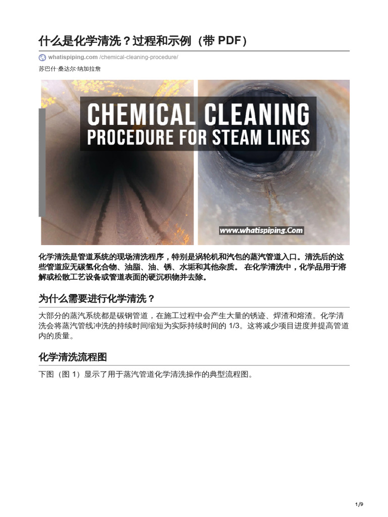 83-What is Chemical Cleaning Procedure and Examples With PDF 化学清洗 | PDF