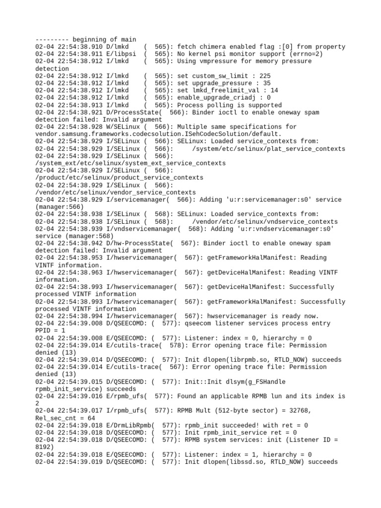 Logcat Prev CSC Log | PDF | Operating System Technology | System Software