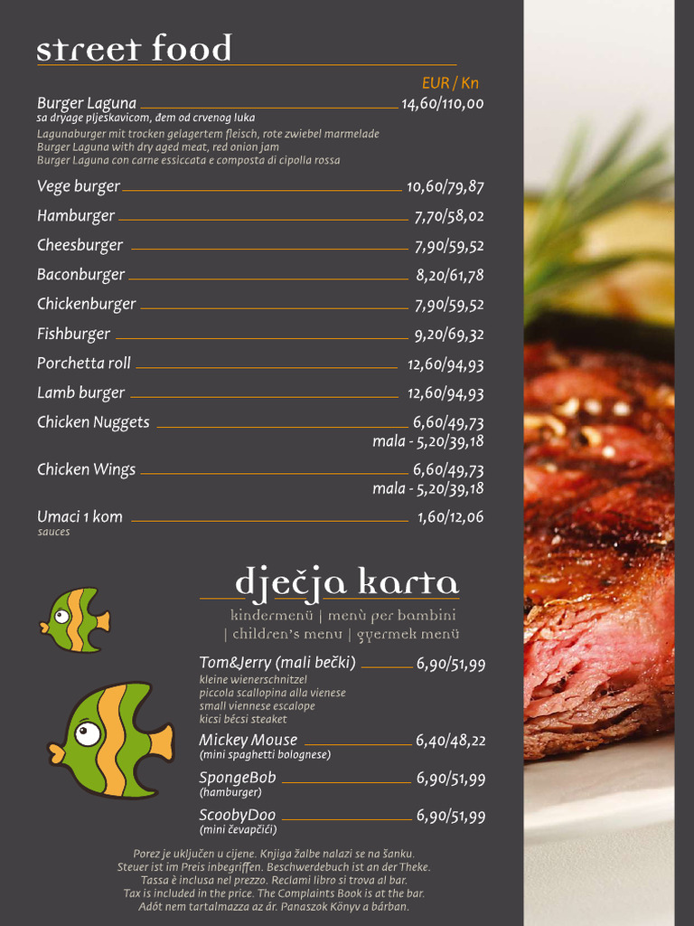 Laguna Menu | PDF