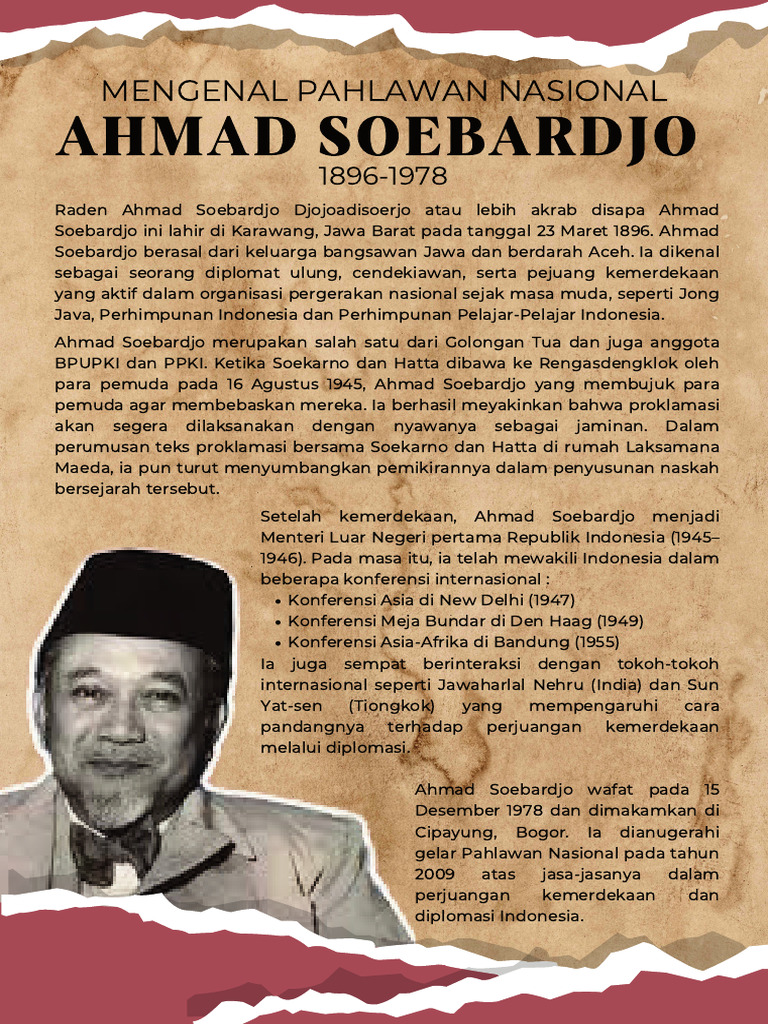 Biografi Ahmad Soebardjo | PDF