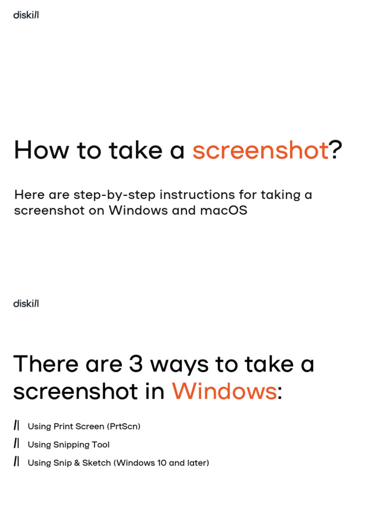 How To Take A Sreenshort | PDF