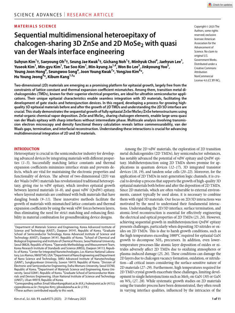 Sciadv Ads4573 | PDF | Epitaxy | Gallium Arsenide