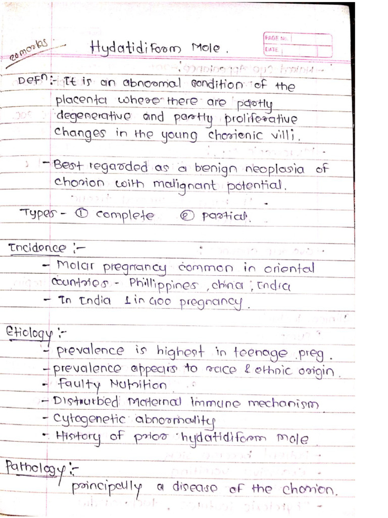 Hydatidiform Mole | PDF