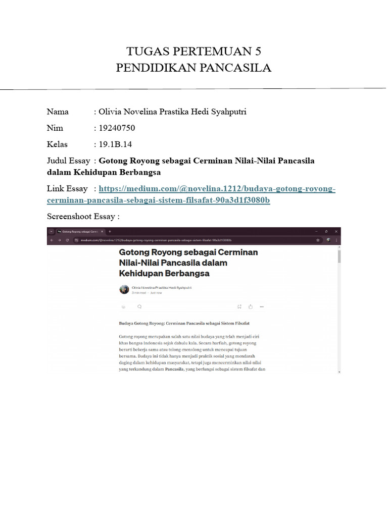 TUGAS 5 PEND.PANCASILA_19240750_OLIVIA NOVELINA PHS | PDF