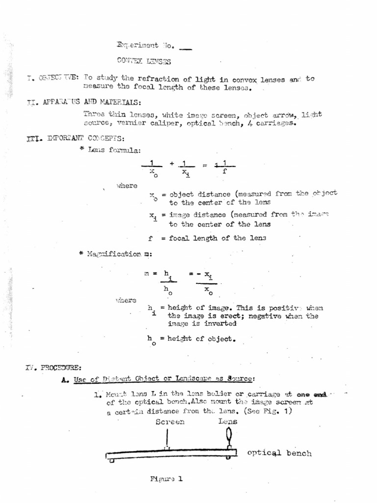 Lab. Act. 4B Convex Lenses | PDF