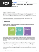 Physical Inventory Tutorial MI01, MI02, MI04, MI07 | PDF | Inventory
