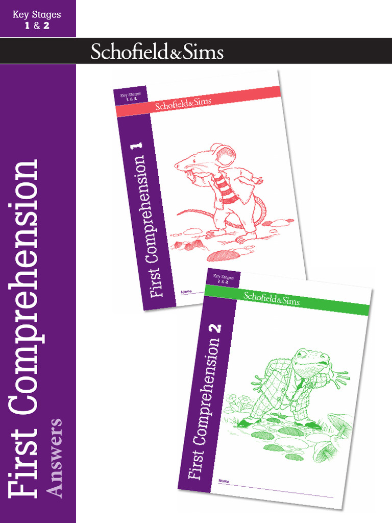 First Comprehension Answers Guide | PDF | Reading Comprehension