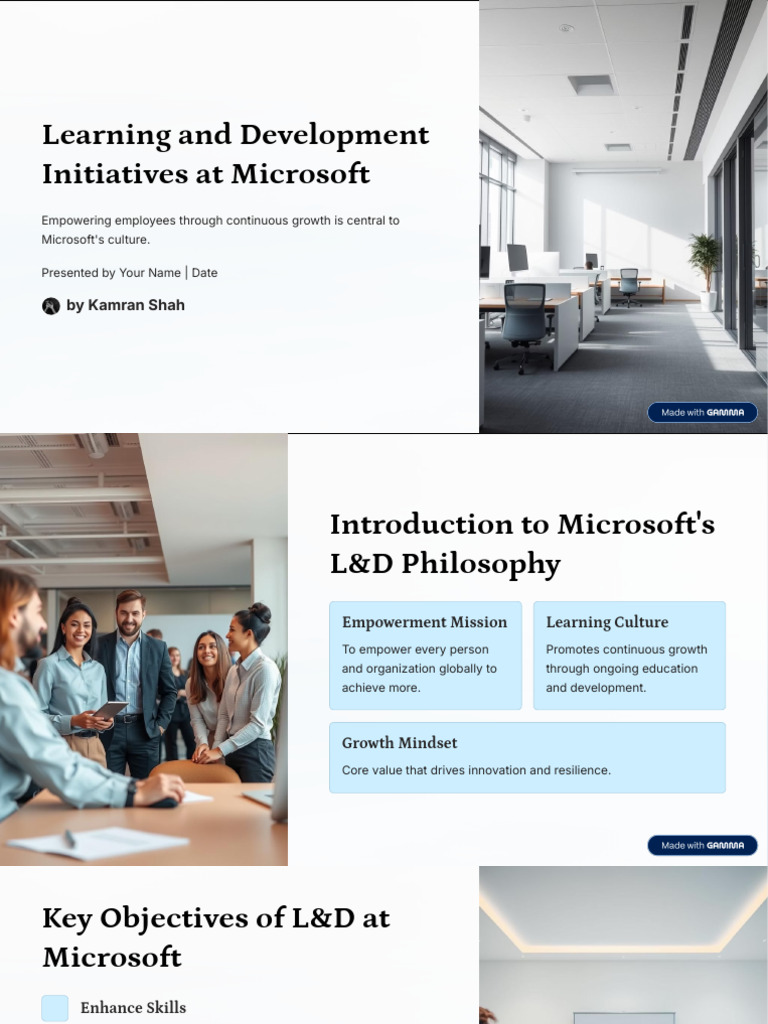 Learning and Development Initiatives at Microsoft | PDF | Empowerment ...