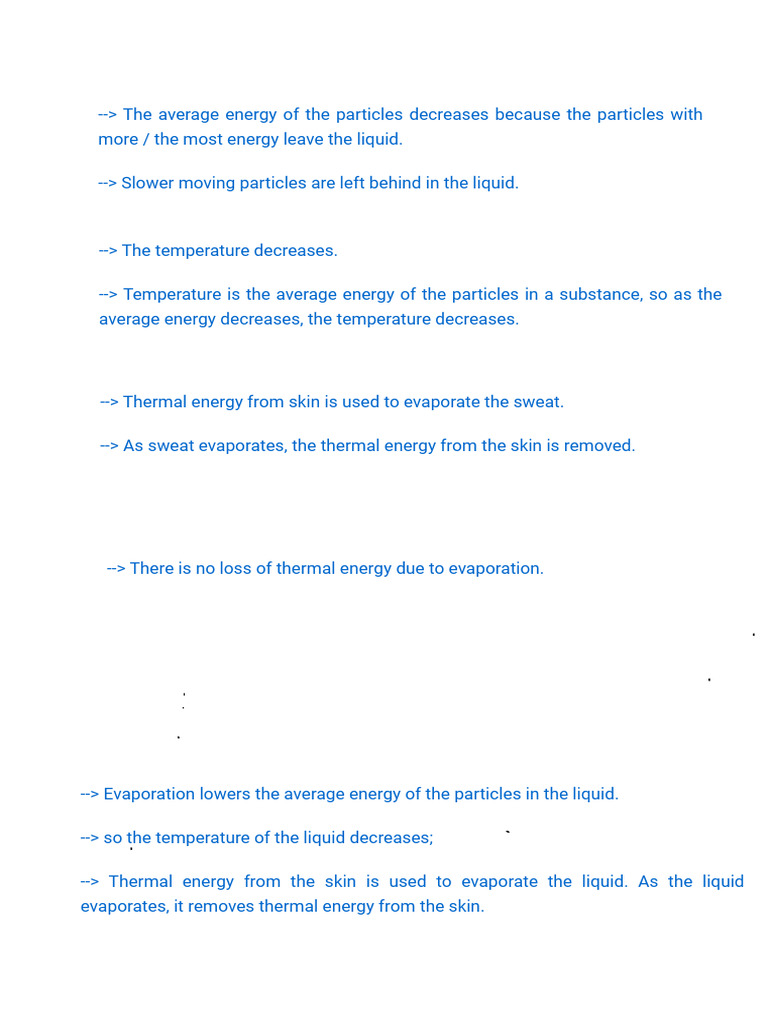 Cooling Effects of Evaporation Explained | PDF