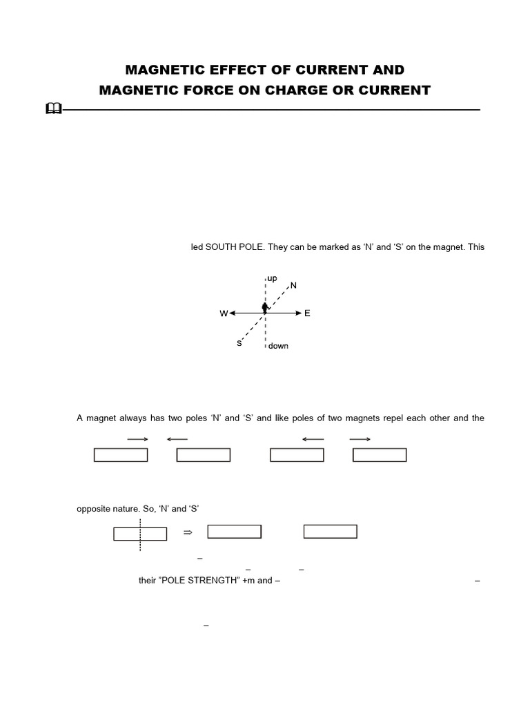 5. Theory_Magnetic Effect | PDF | Dipole | Magnetic Field